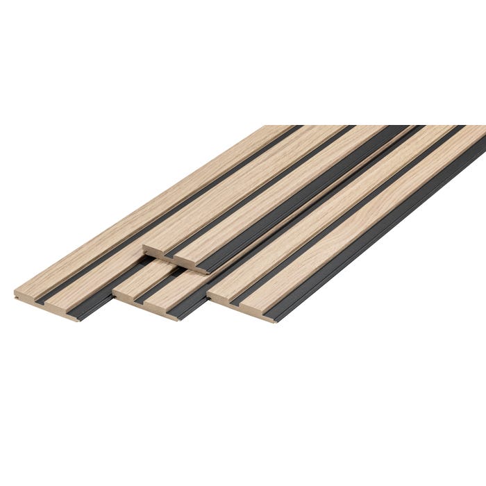 Tasseaux Bois Décoratifs Chêne Naturel 260 X 95 Cm X4 Bricoman