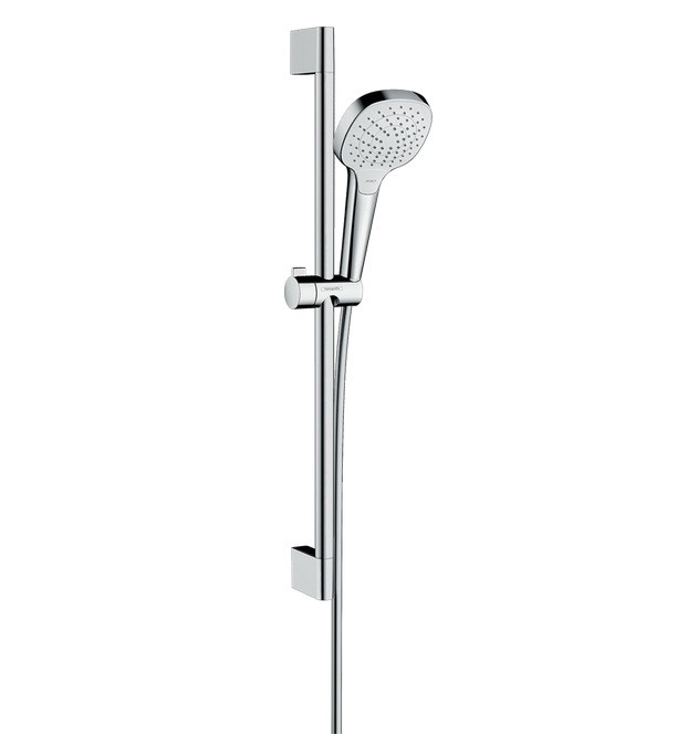 Set De Douche 3 Jets Blanc Et Chromé Myselect E Vario 26729400
