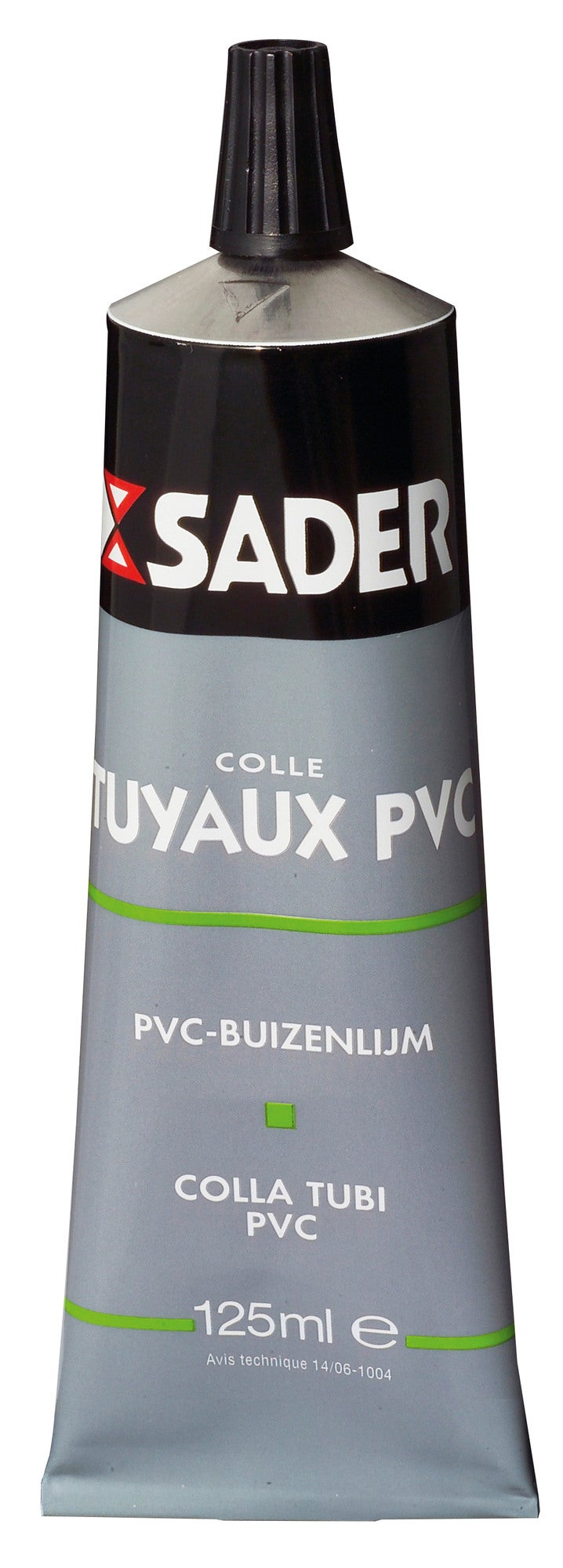 Colle tuyau pvc tube 125 ml - SADER Bricoman