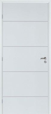 Bloc-porte prépeint alvéolaire graphik ketch poussant droit Huiss.90 mm ...