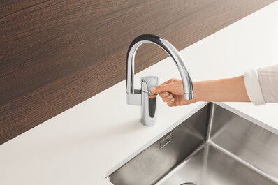 Mitigeur de cuisine bec haut Eurosmart - 32223002 GROHE | Bricoman