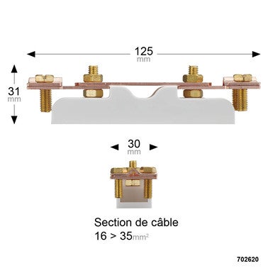 BARRETTE DE MESURE POUR CABLE DE TERRE Bricoman