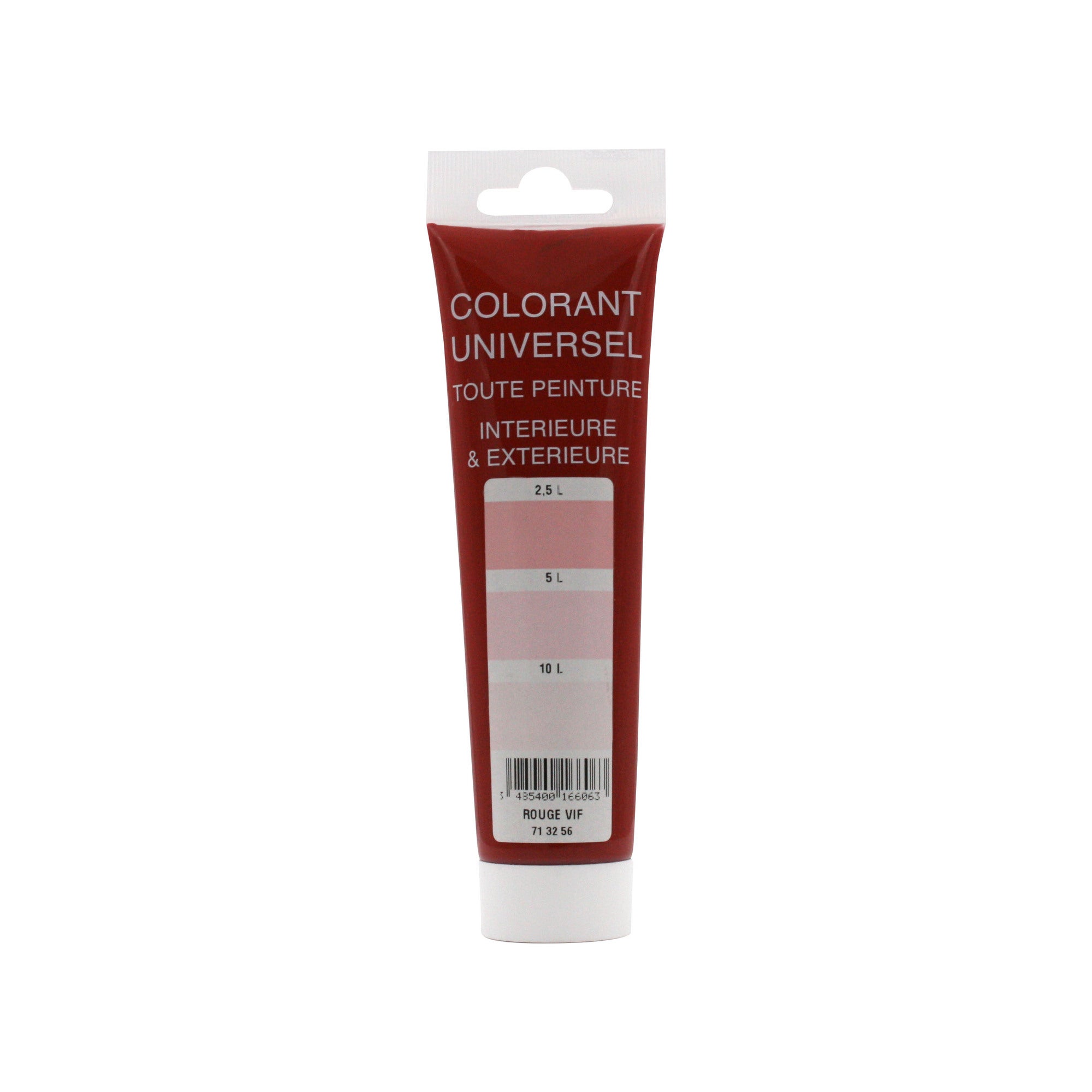Colorant universel pour peinture aqueuse ou solvantée rouge vif 100 ml ...
