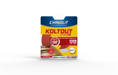 Colle en ruban double face extra fin l.8 mm x L.10 m Koltout express ...