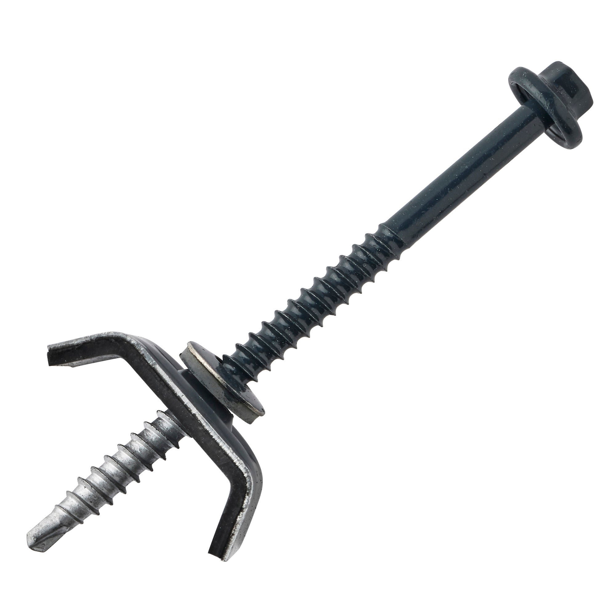 50 VIS AUTOPERCEUSE 6.5X100MM + CAVALIER POUR FIXATION TOLE NERVUREE ...