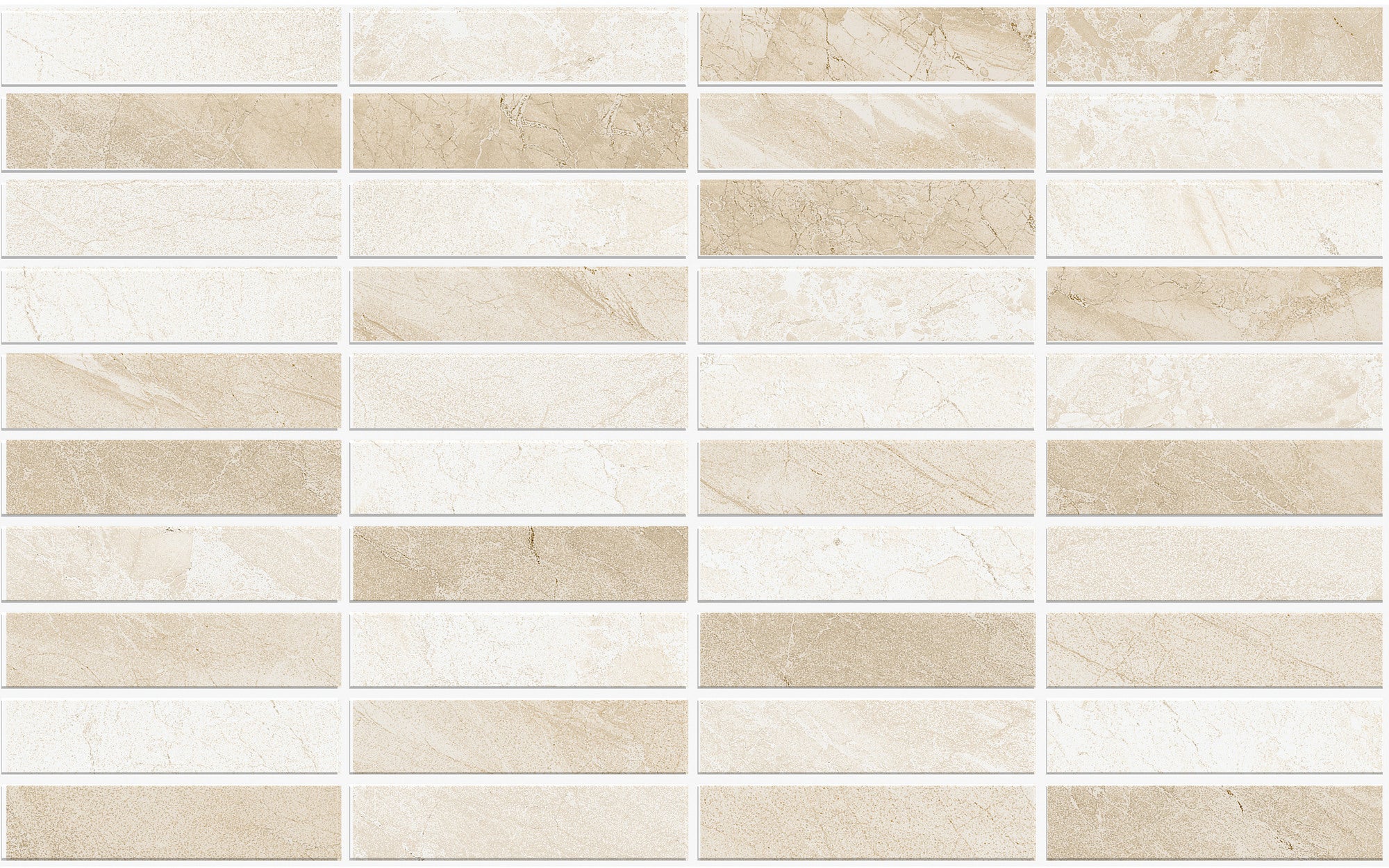 Carrelage mural décor effet pierre l.25 x L.40 cm Mosaico Beige Bricoman