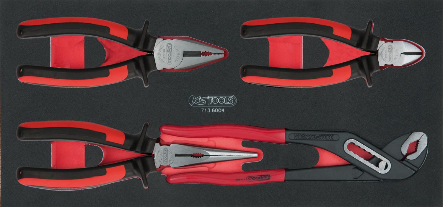 KS TOOLS SCS Module de pinces, 4 pcs, modules système 1/3