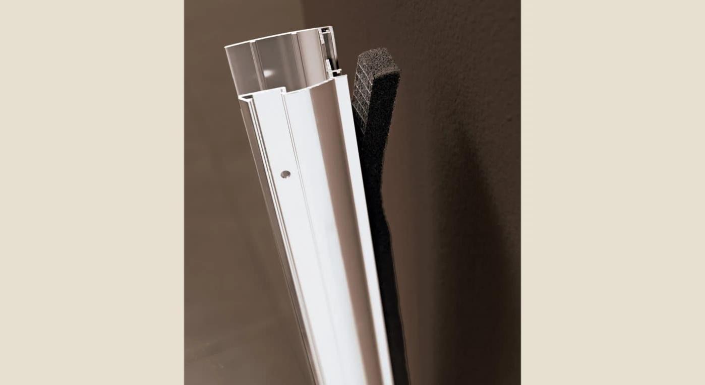 Paroi de douche MACAO sans seuil 142-155cm blanc transparent avec ...